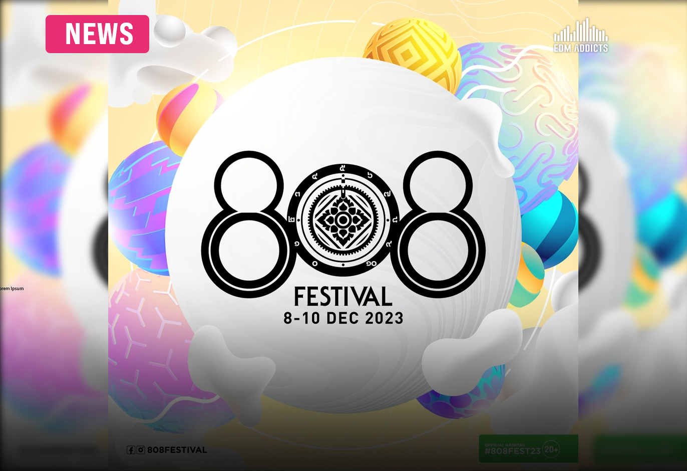 Big Announcement for 808 Festival! - EDM Addicts