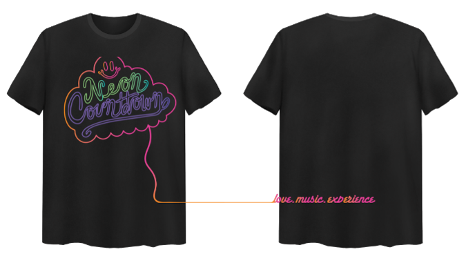 Neon Countdown 2023 Balloon T-Shirt - EDM Addicts