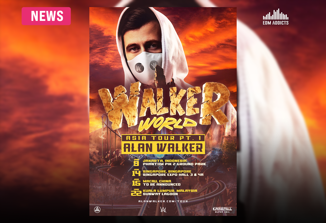 Alan Walker Announces Walker World Tour Across 4 Asia - EDM Addicts