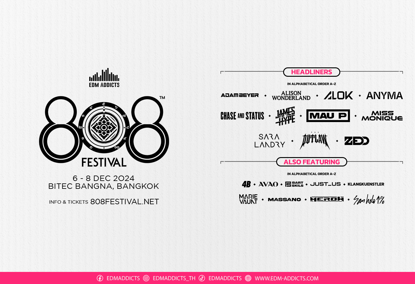 808 Festival 2024: Over 30 International and Local Artists in One Epic Event! - EDM Addicts