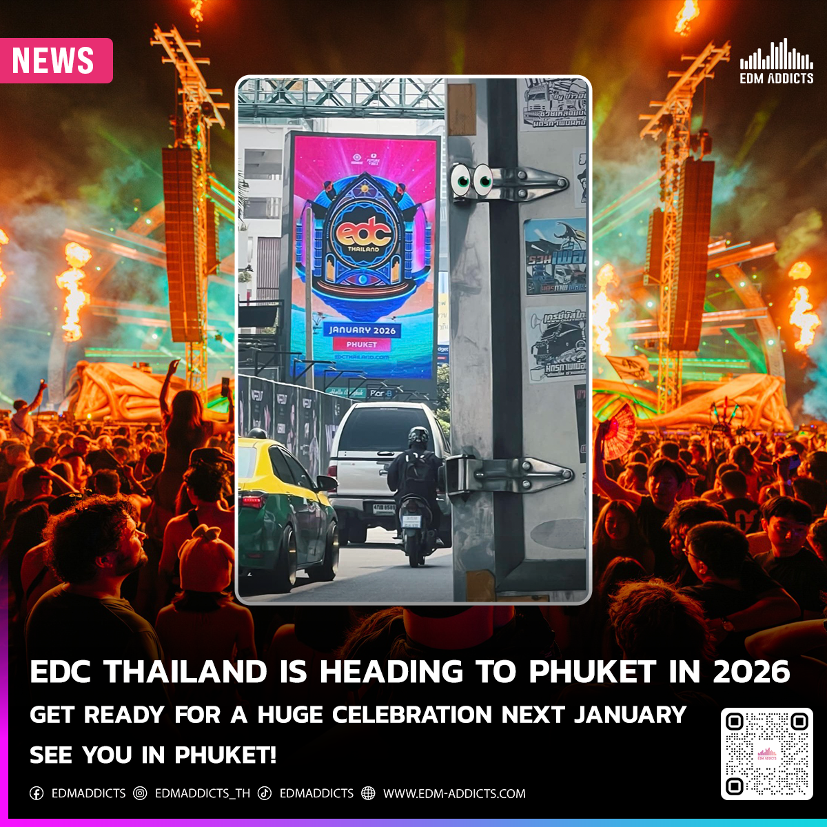 EDC Thailand Set for Return to Phuket in January 2026 - EDM Addicts